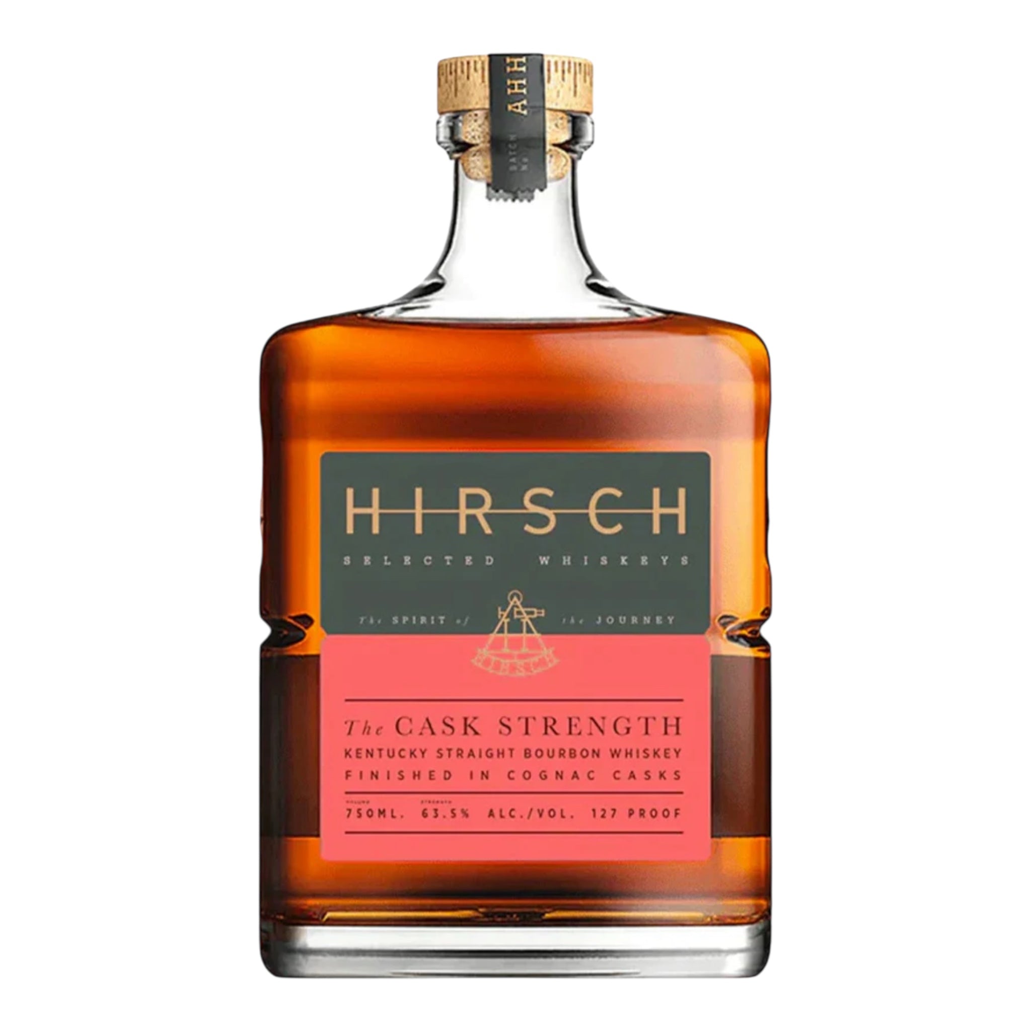 Hirsch The Cask Strength Bourbon Whiskey Finished in Cognac Casks 114 ...
